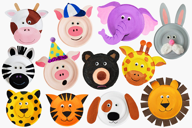 Paper Plate Animals Kids Crafts Fun Craft Ideas FirstPalette