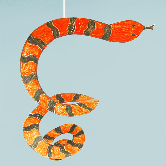 Paper Spiral Snake Kids Crafts Fun Craft Ideas FirstPalette