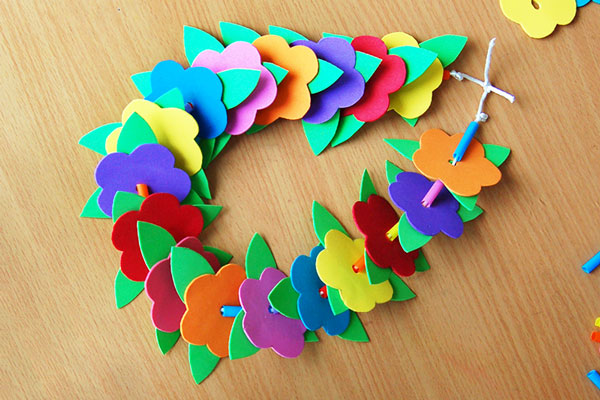 Flower Lei Templates Free Printable Templates Coloring Image Detail 