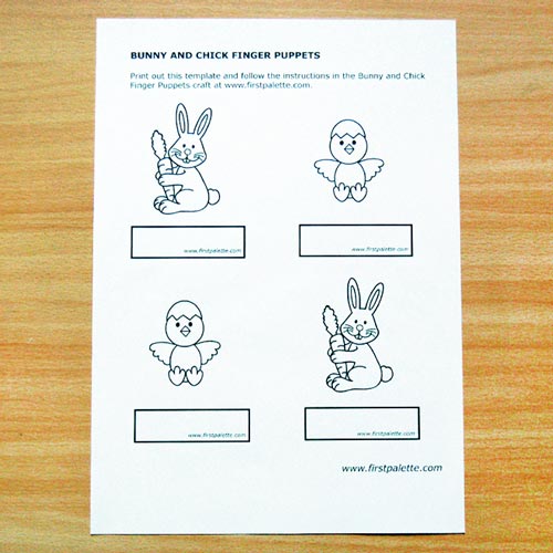 Printable Animals Finger Puppet Template David Berlekamp