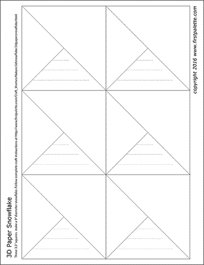 3d Paper Snowflake Template Printable Free Printable Templates