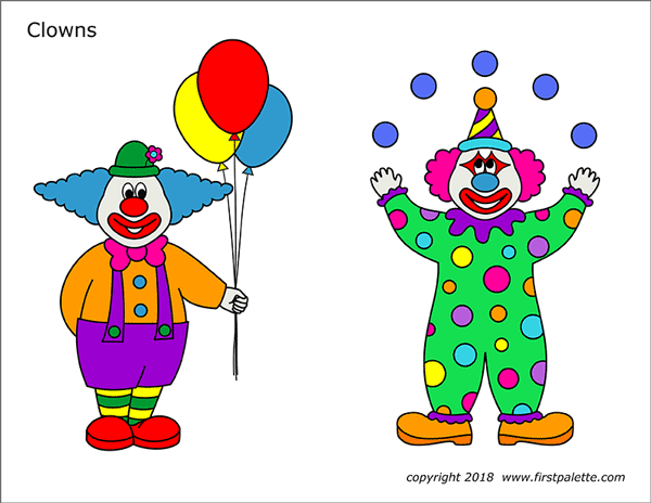 Clowns Free Printable Templates Coloring Pages FirstPalette