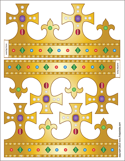 King And Queen s Crown Templates Free Printable Templates Coloring 