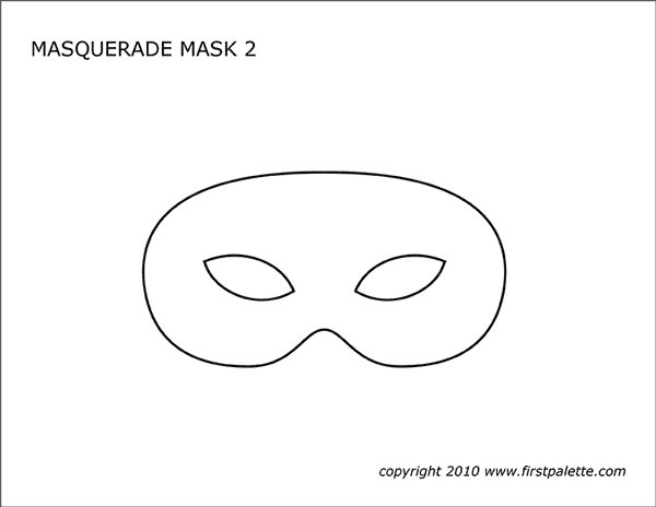 Free Masquerade Mask Template