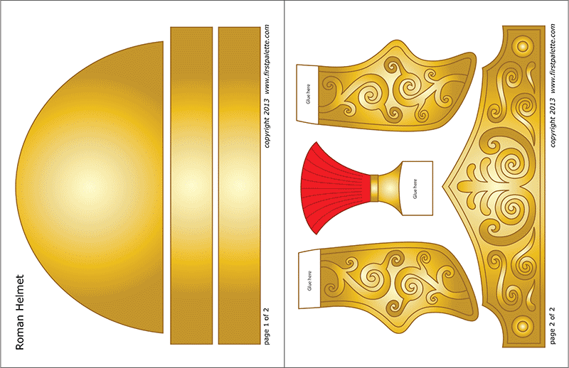 Roman Imperial Helmet Templates Free Printable Templates Coloring 