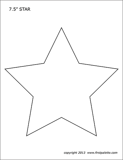 Free Printable 2 Inch Star Template FREE PRINTABLE TEMPLATES